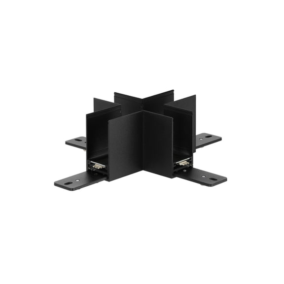 UMAG-CROSS-CNR-BLK/WH Magnetic track Corner For Surface Mounted Instal ...